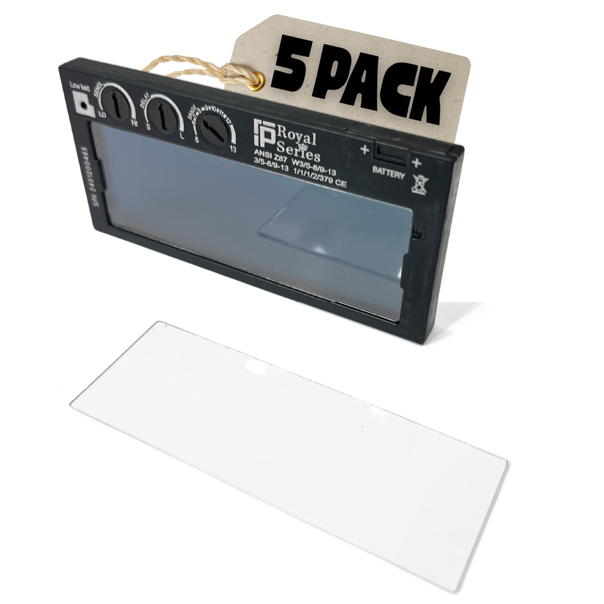 5 Pack Back Cover Clear Lens For Royal Series Adjustable Welding Lense ...